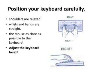 How to sit properly at a computer | PPTX