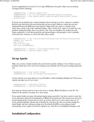 How tos nagios - centos wiki | PDF