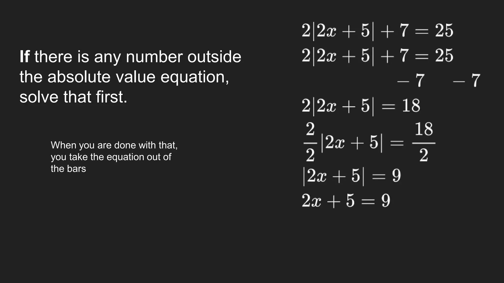 How to solve absolute value inequalities | PPTX | Science