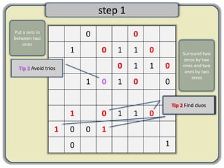 How to solve binary puzzles | PPTX