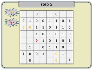 How to solve binary puzzles | PPTX