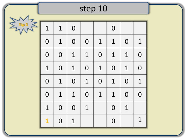 How To Solve Binary Puzzles Ppt