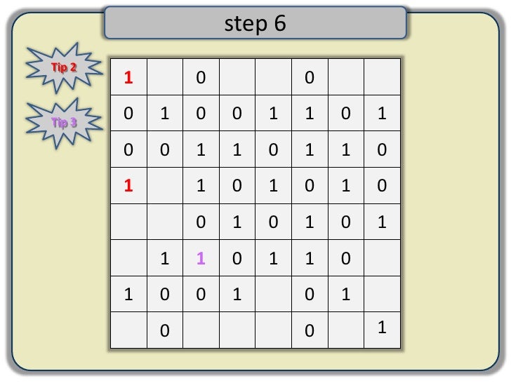 How to solve binary puzzles