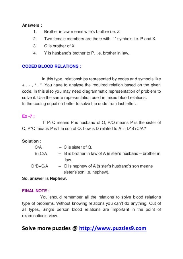 How to solve blood relations type problems with simple aptitude tricks