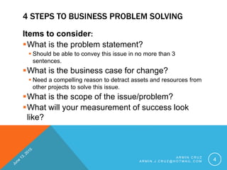 How to solve business problems | PPTX