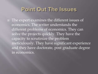 How to Solve Economics Problem | PPT