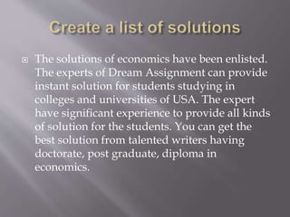 How to Solve Economics Problem | PPTX