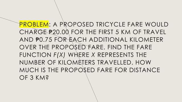 How to solve functions in real life situ | PPT