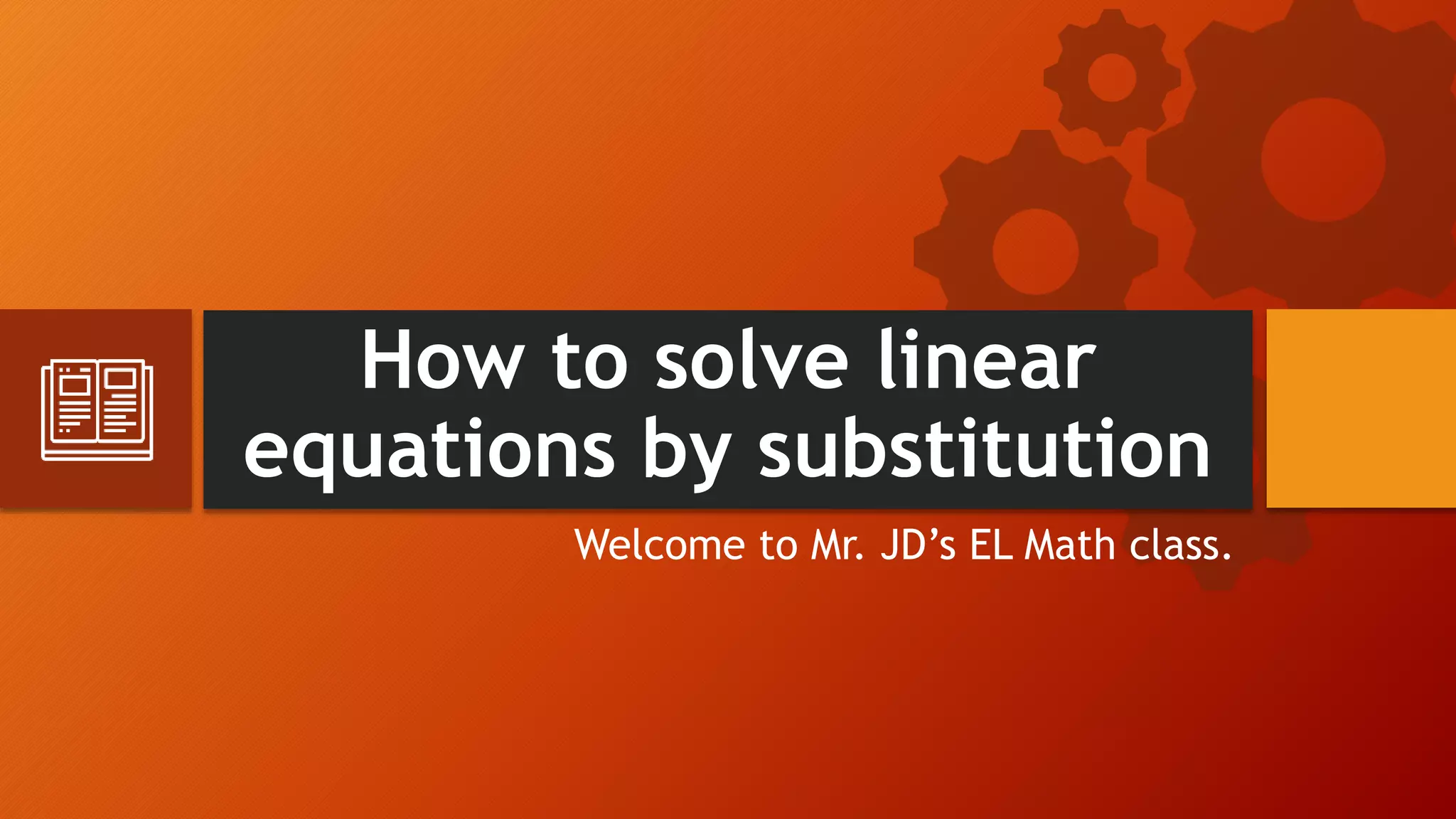 How to solve linear equations by substitution | PPTX | Programming Languages | Computing