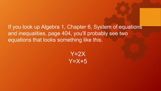 How to solve linear equations by substitution | PPTX | Programming Languages | Computing