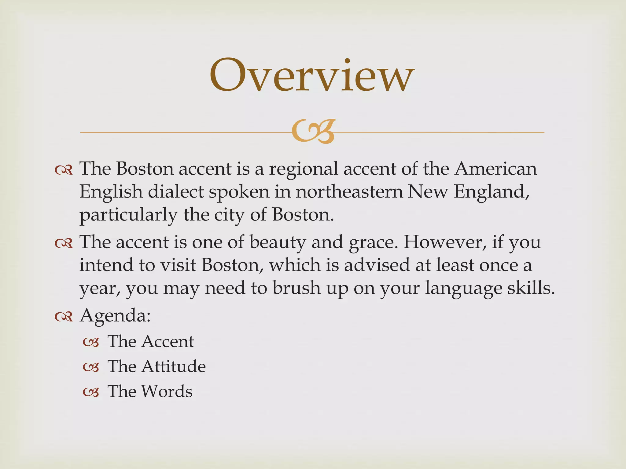 How to speak bostonian | PPT