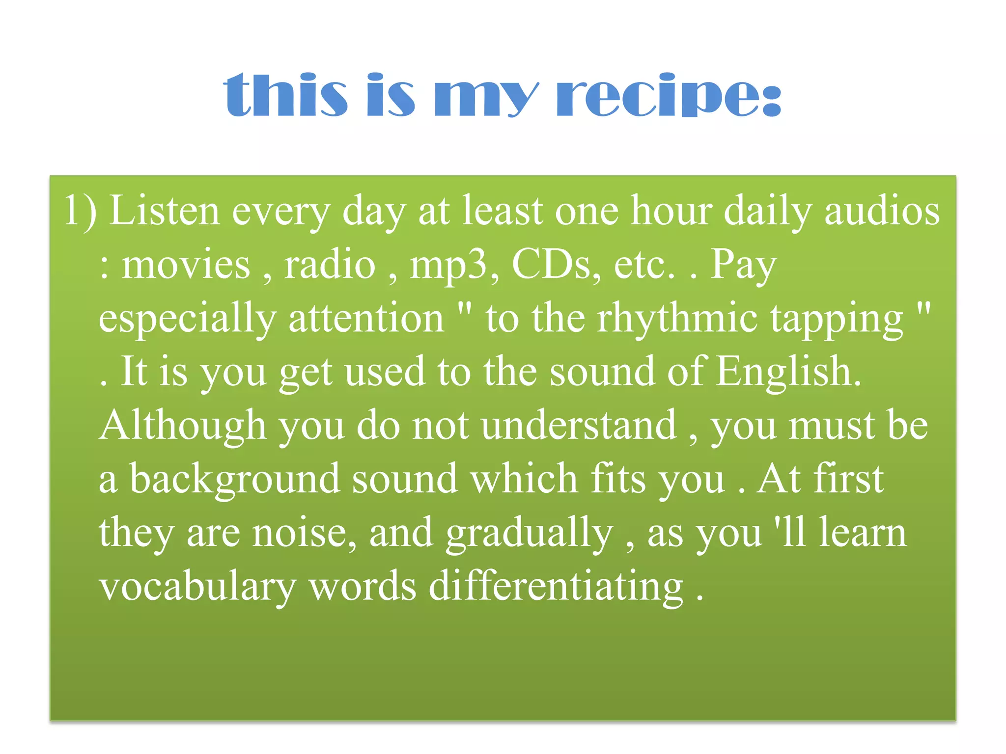 How to speak english fluency | PPTX