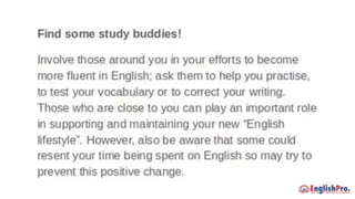 How to speak english well 50 tips to improve your fluency | PPT