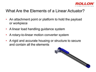 Specifying & Sizing Electromechanical Linear Actuators | PDF