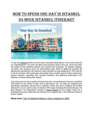 How to Spend One Day in Istanbul 24-Hour Istanbul Itinerary.pdf