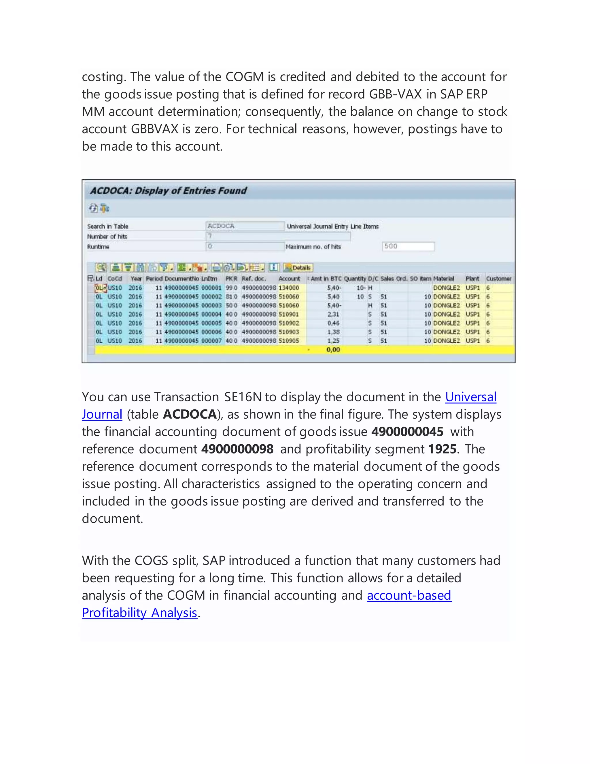 How to split cost of goods sold | DOCX