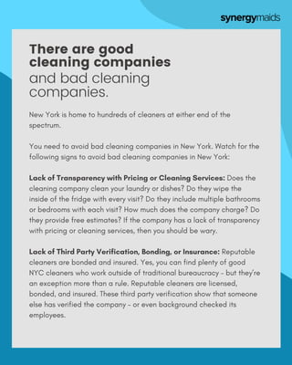 How to Spot a Bad Cleaning Company in New York | PDF