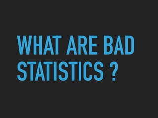 How to spot bad statistics | PDF