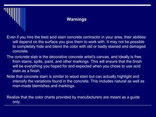 How To Stain Concrete Floor? | PPT