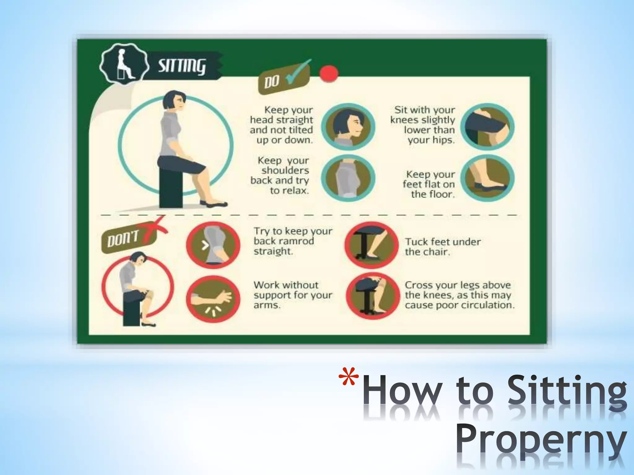 How to Stand, Sit and Walk Properly | PPTX