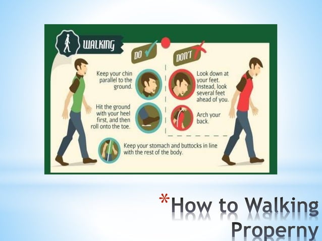 How to Stand, Sit and Walk Properly | PPTX