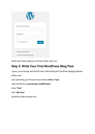 How to start a blog a complete guide for beginners | DOCX
