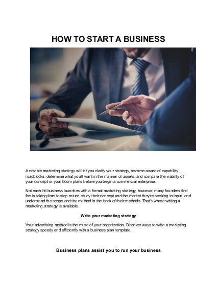 How to start a Business and Make a business plan.pdf