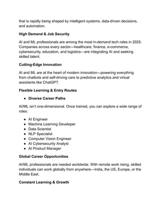 How to Start a Career in Artificial Intelligence (AI) and Machine ...