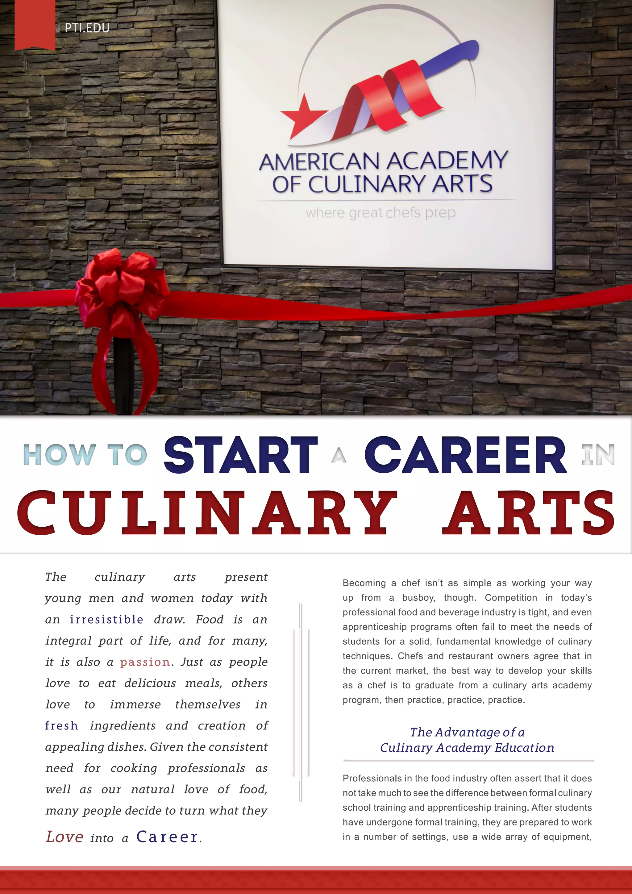 How to Start a Career in Culinary Arts | PDF