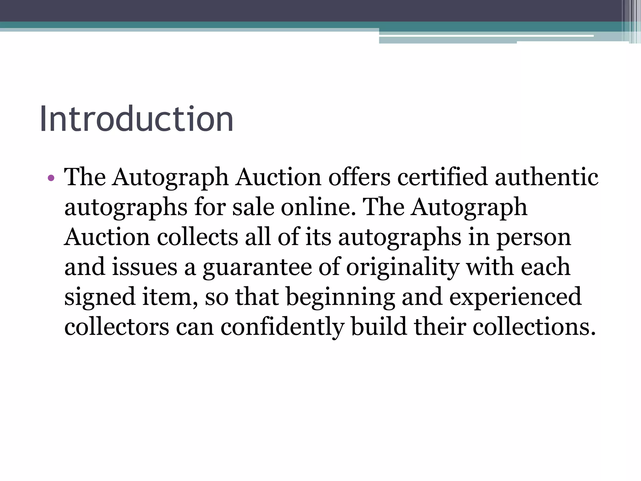 How to Start an Autograph Collection | PPTX | Stamps and Coins | Collecting