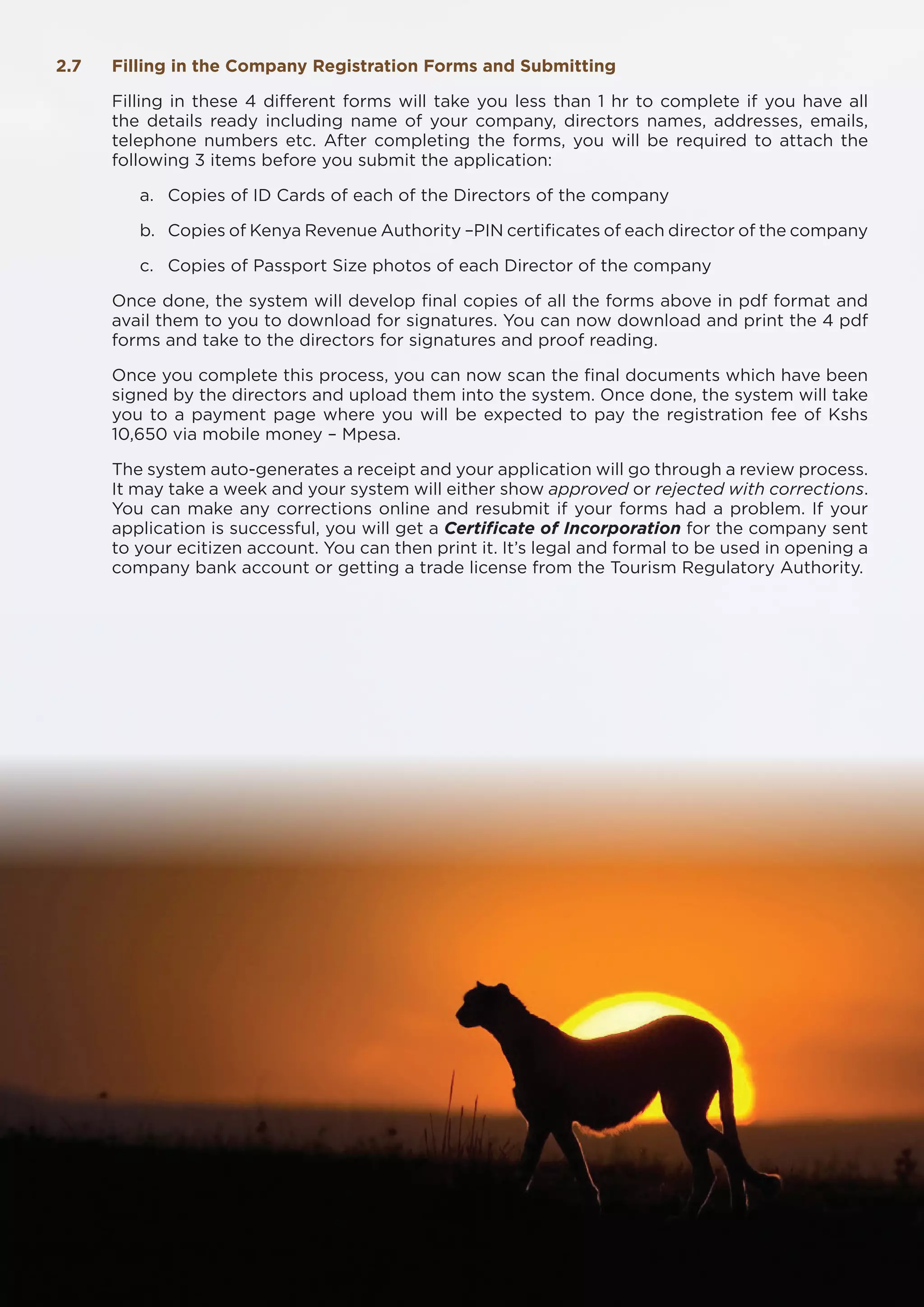 Start a Tour Company Business in Kenya, Nairobi | PDF