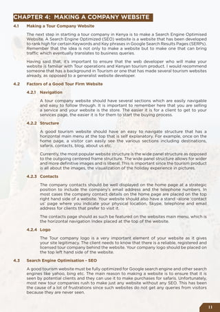 Start a Tour Company Business in Kenya, Nairobi | PDF