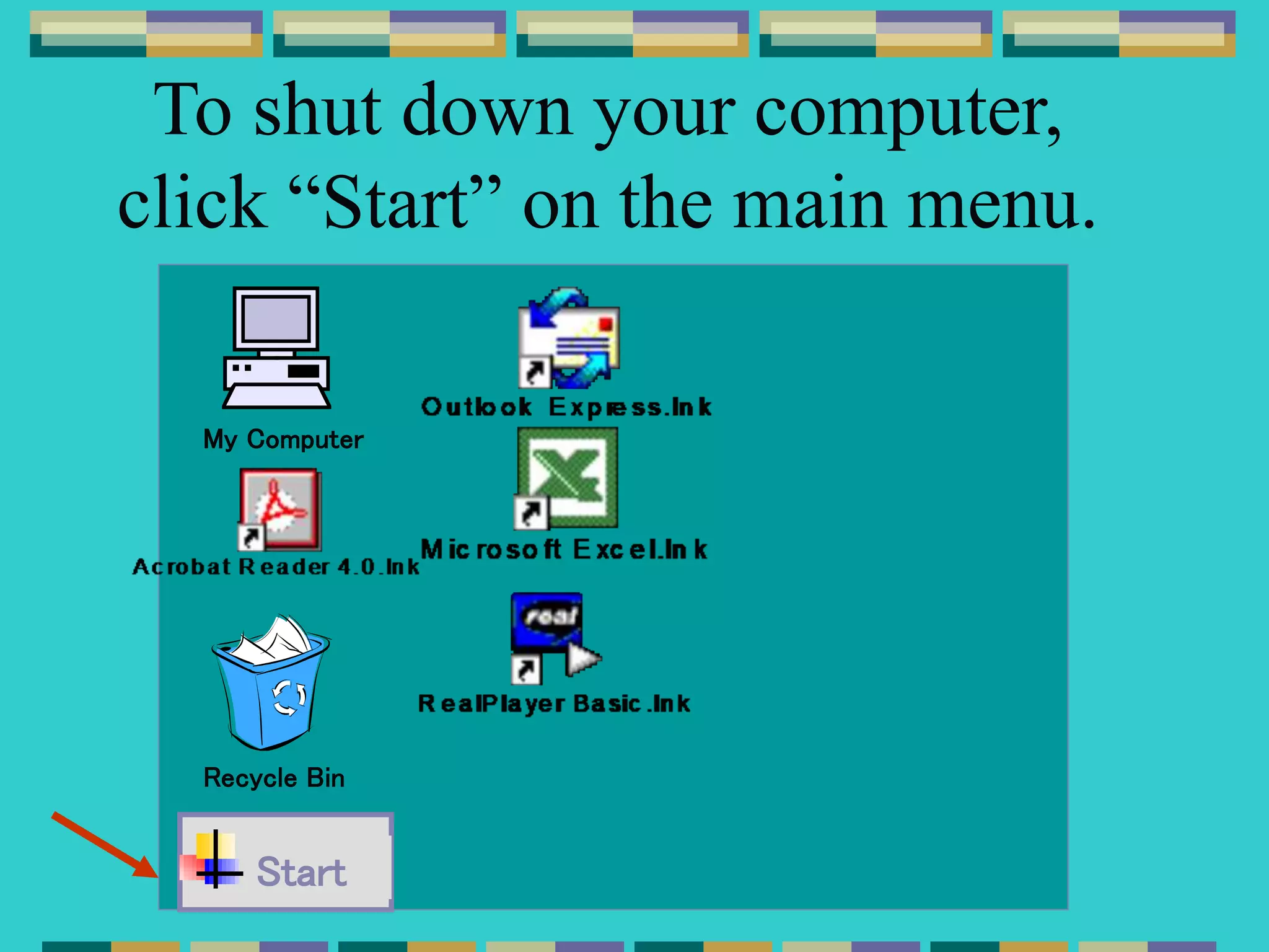 how to start and shut down a computer.ppt