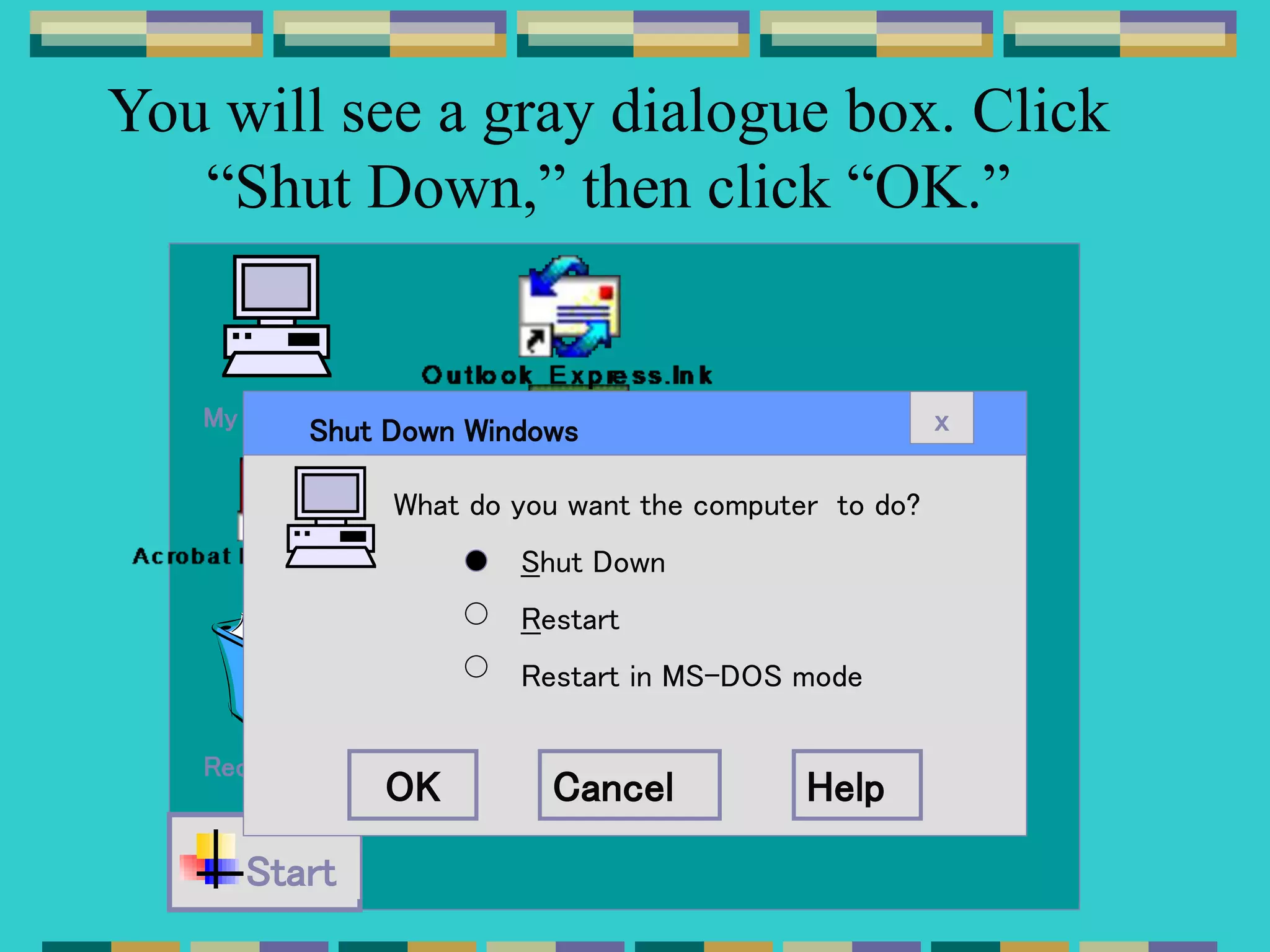 how to start and shut down a computer.ppt