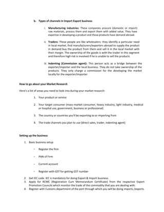 How to start an import export business | DOC