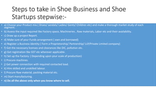 How to start a shoe business | PPTX