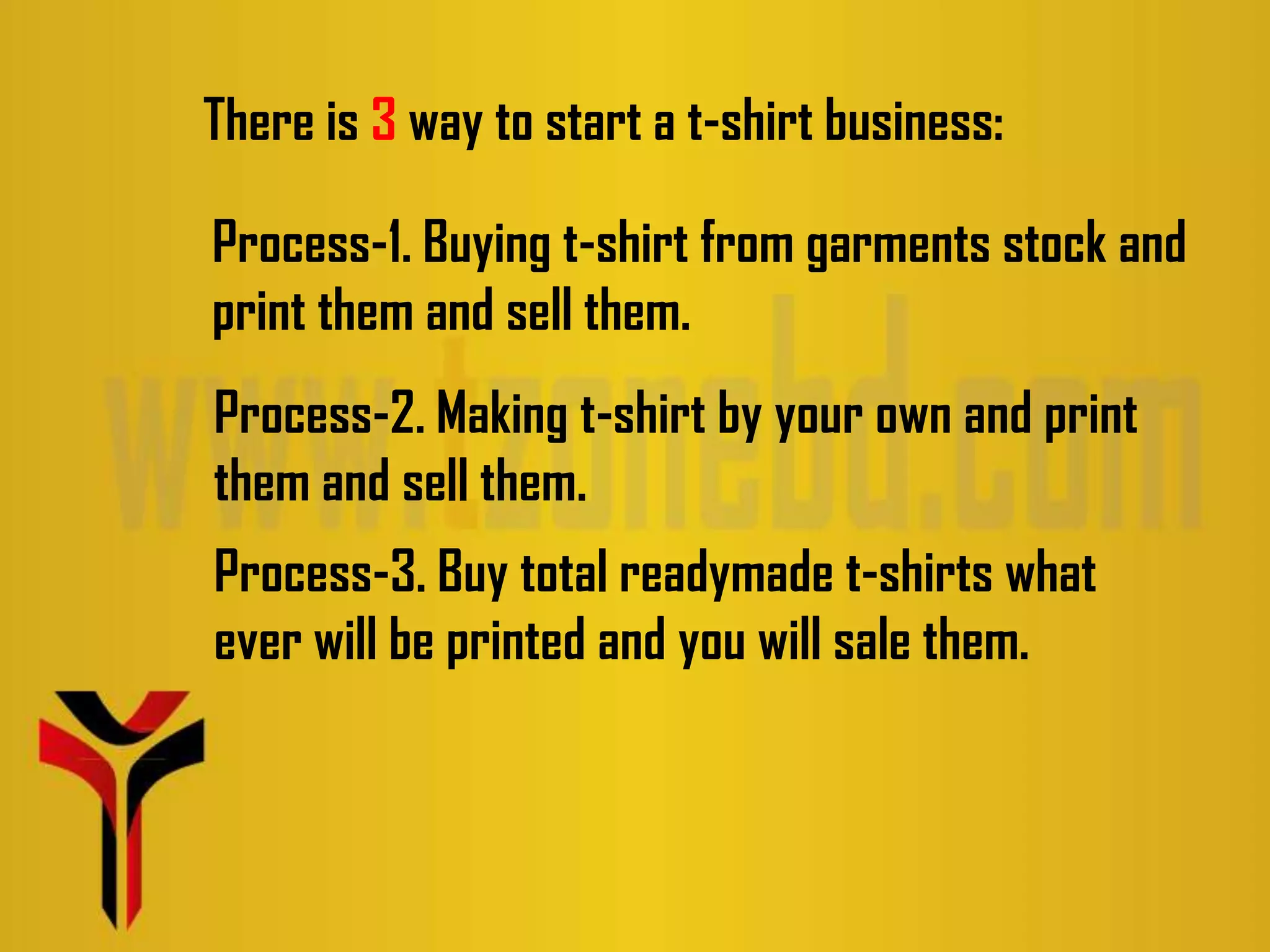 How to start a t shirt business (presentation) | PPTX