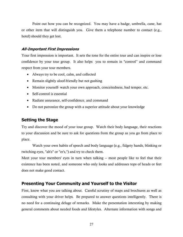 How to start a tour guiding business | PDF