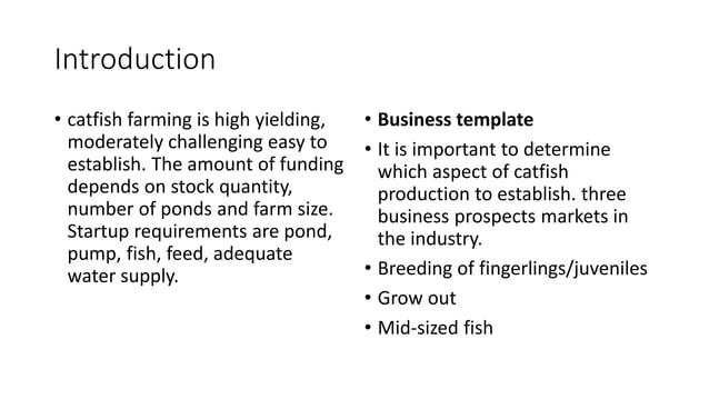 How to start catfish farm | PPTX