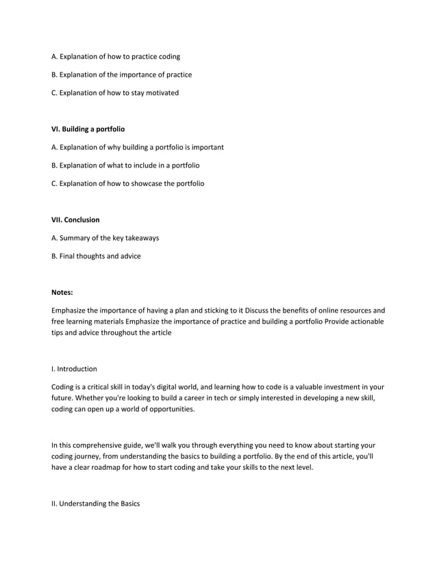 How To Start Coding Pdf