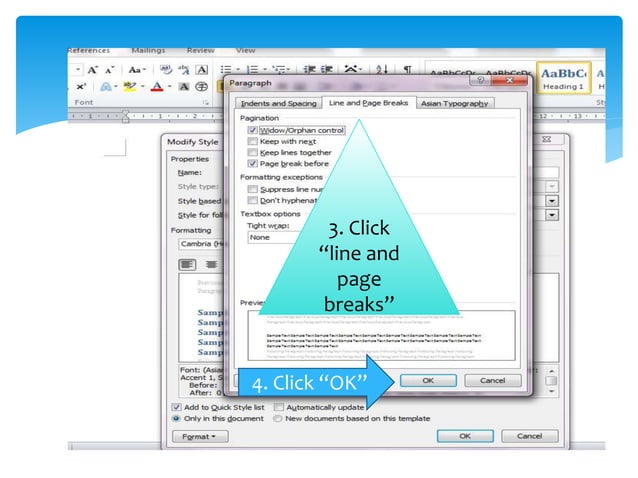 How to start each chapter on a new page in word | PPT