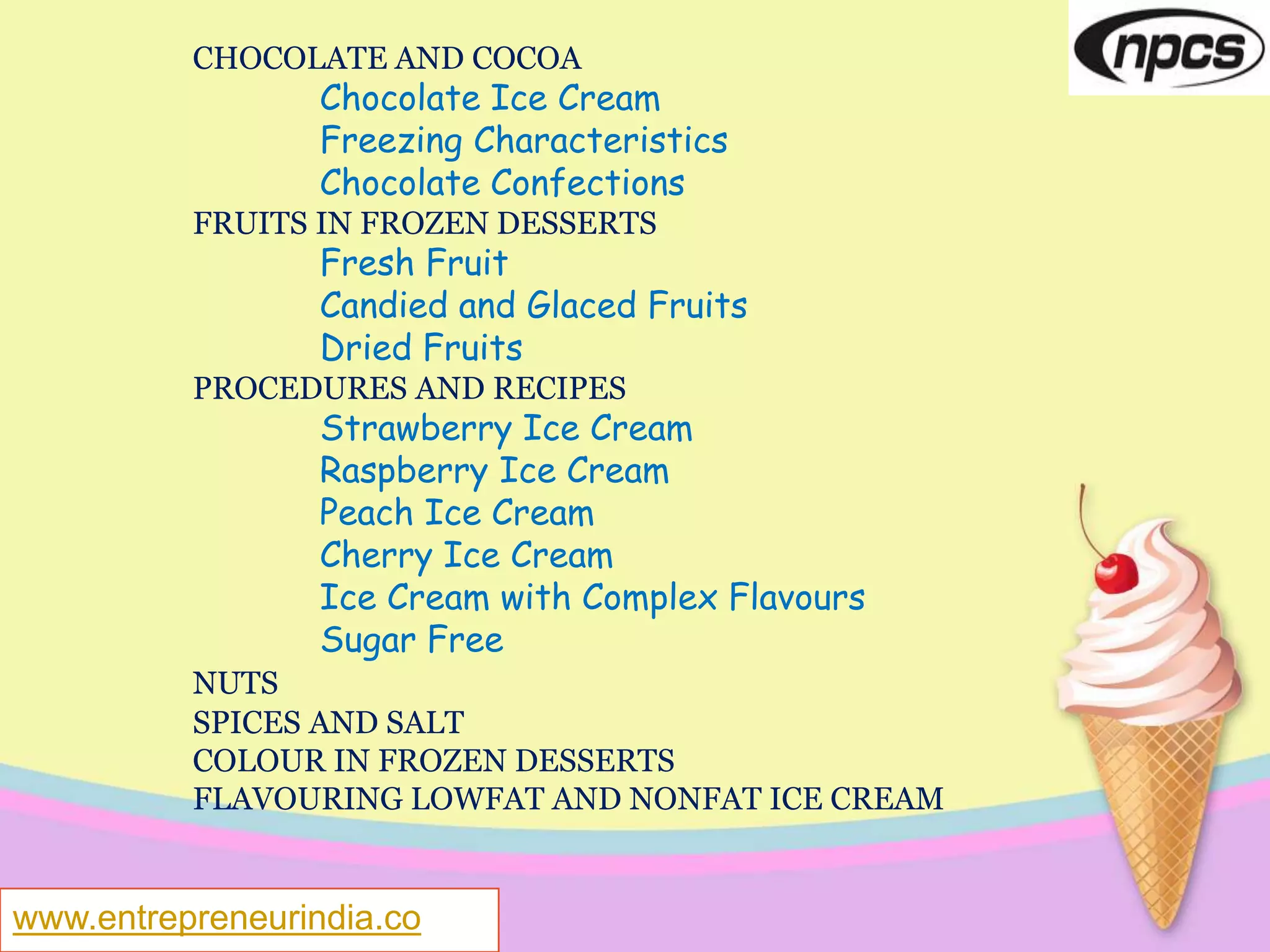 How to Start Ice Cream Manufacturing Business, Flavoured Ice cream ...
