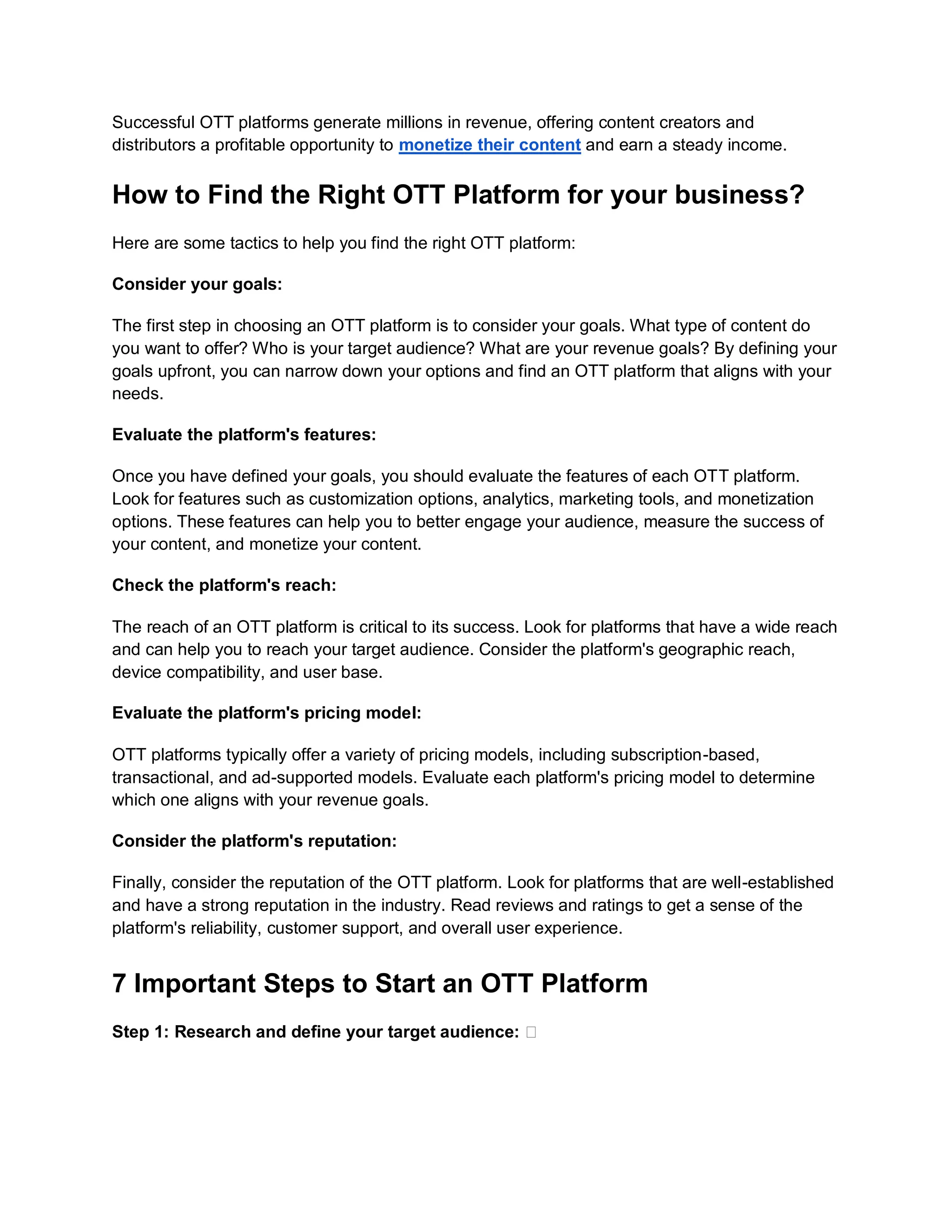 How to start OTT platform | PDF