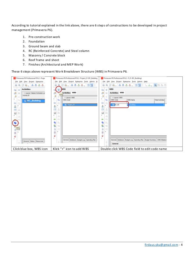 Primavera p6 tutorial - opecep