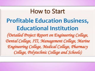 How to Start Profitable Education Business, Educational Institution ...