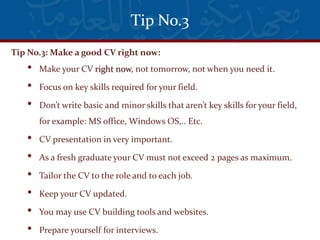 How to start your career after graduation? | PPT