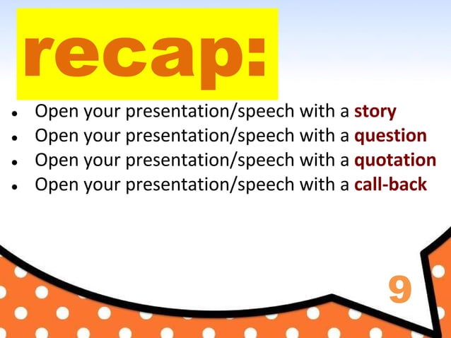 How to Start Your Speech / Presentation with examples from TED talks