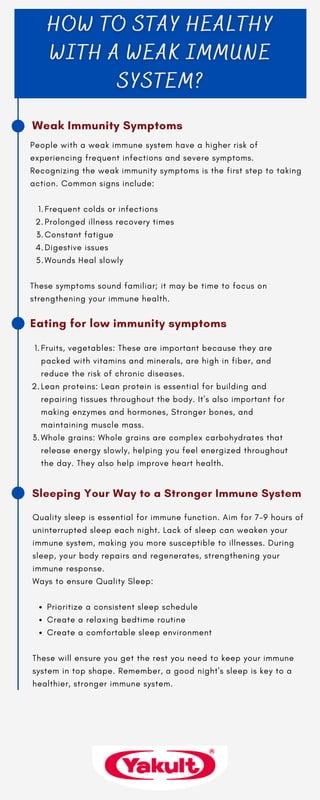 How to Stay Healthy with a Weak Immune System? | PDF