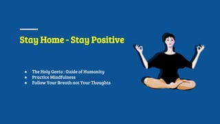 How to stay positive during corona crisis? | PPT