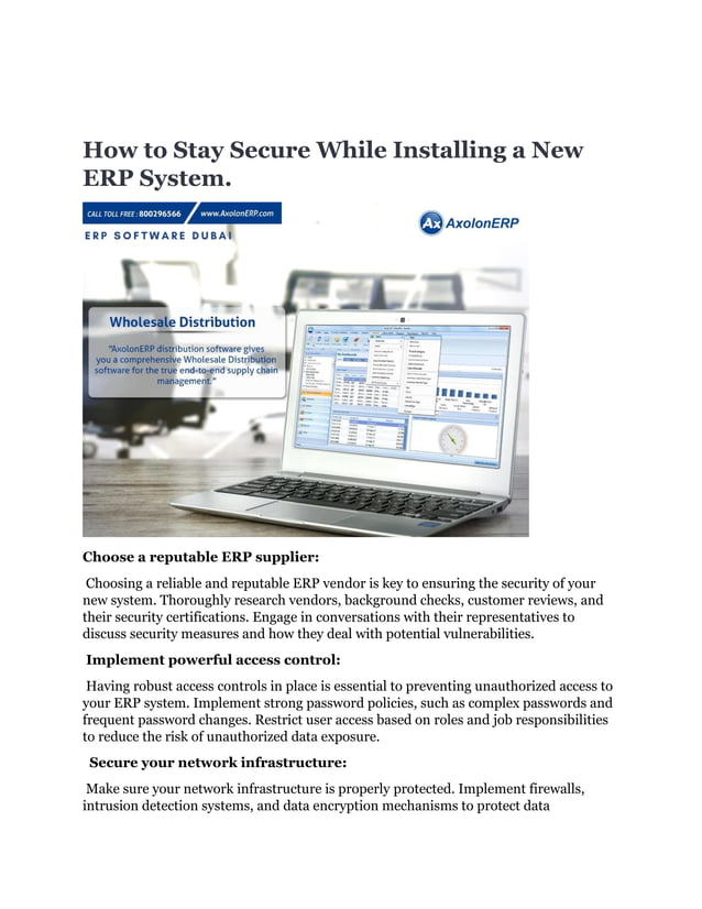 How to Stay Secure While Installing a New ERP System.pdf